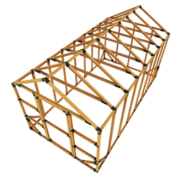 8X16 Standard Chicken Run Kit - E-Z Frame Structures by C L Paks