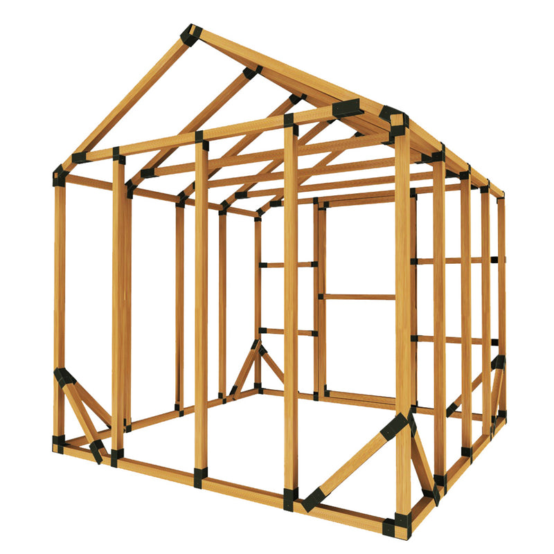 8X8 Standard Storage Shed Kit - E-Z Frame Structures by C L Paks