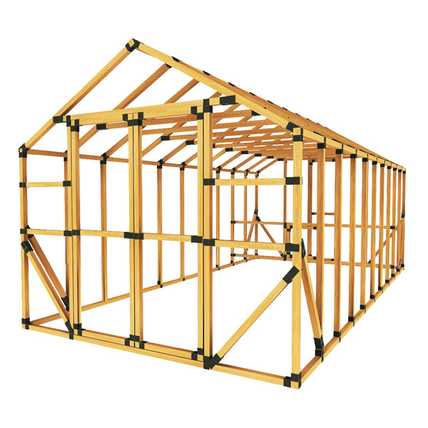 10X20 Chicken/Poultry Coop & Run Kit - E-Z Frame Structures by C L Paks