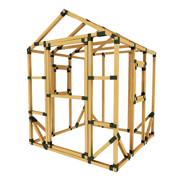 6X6 Medium Playhouse Kit - E-Z Frame Structures by C L Paks